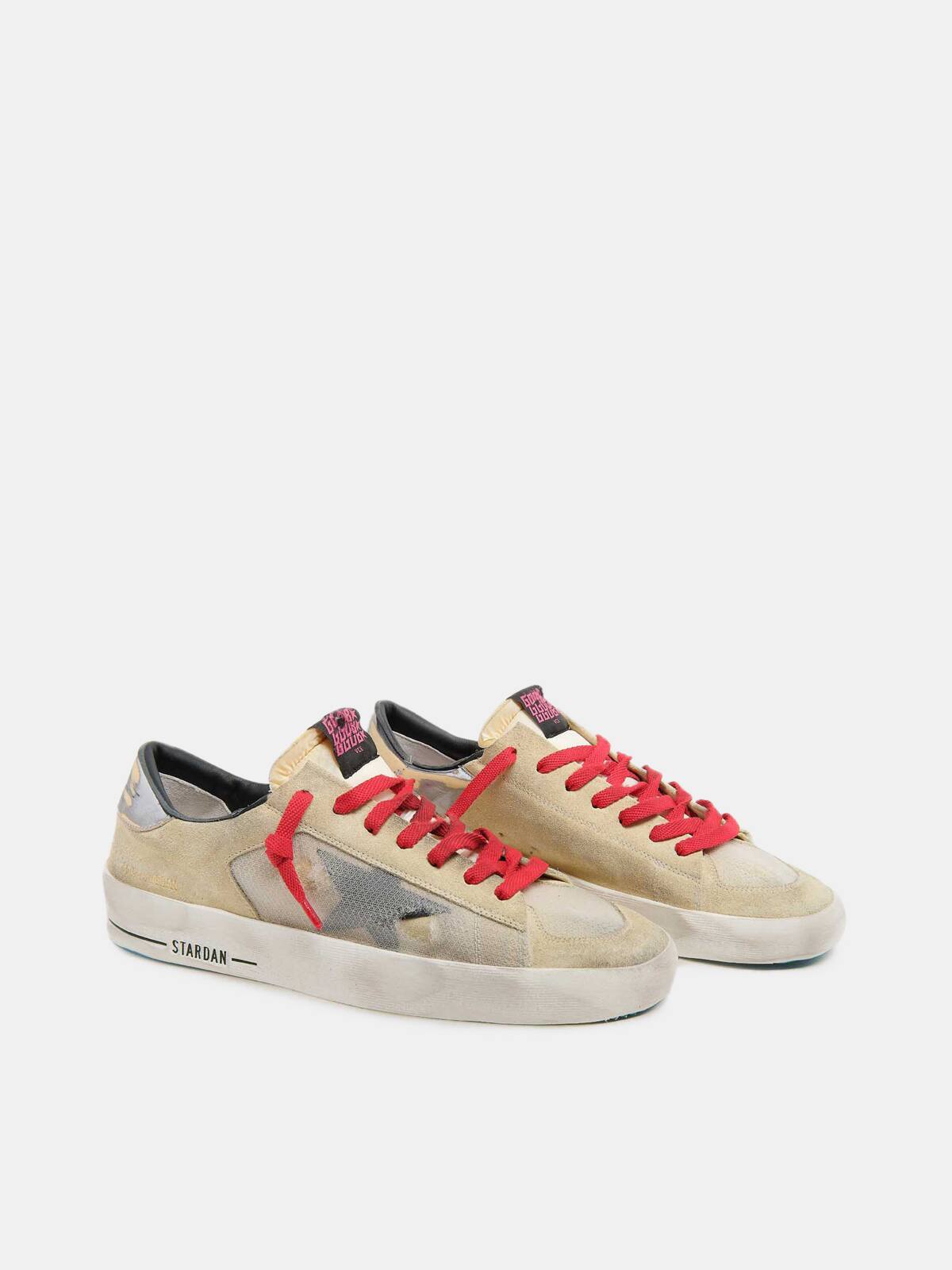 Sneakers Stardan aus Rauleder mit Metallic-Ferse | Golden Goose ...