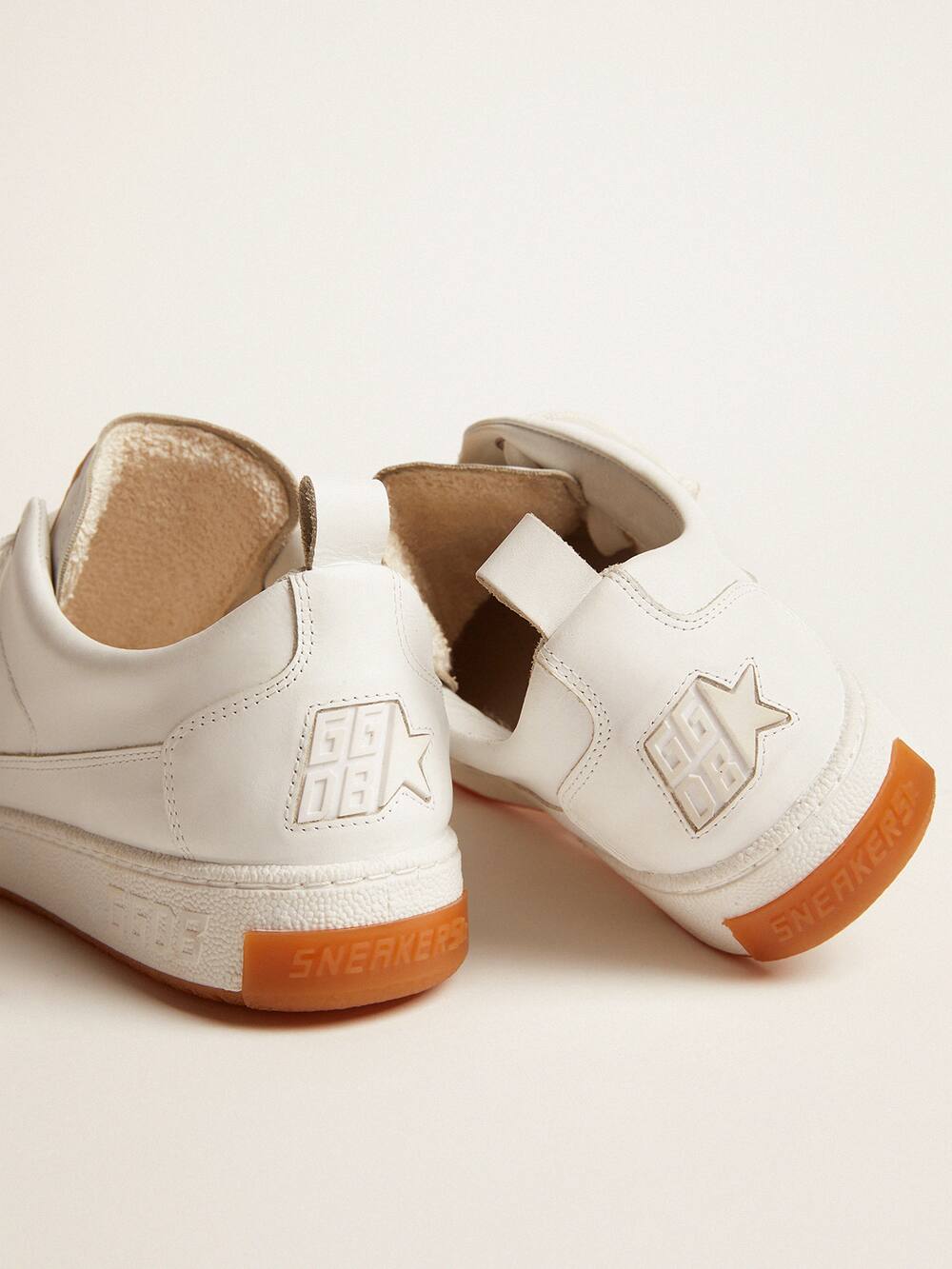 Men’s Yeah sneakers in optical white leather | Golden Goose