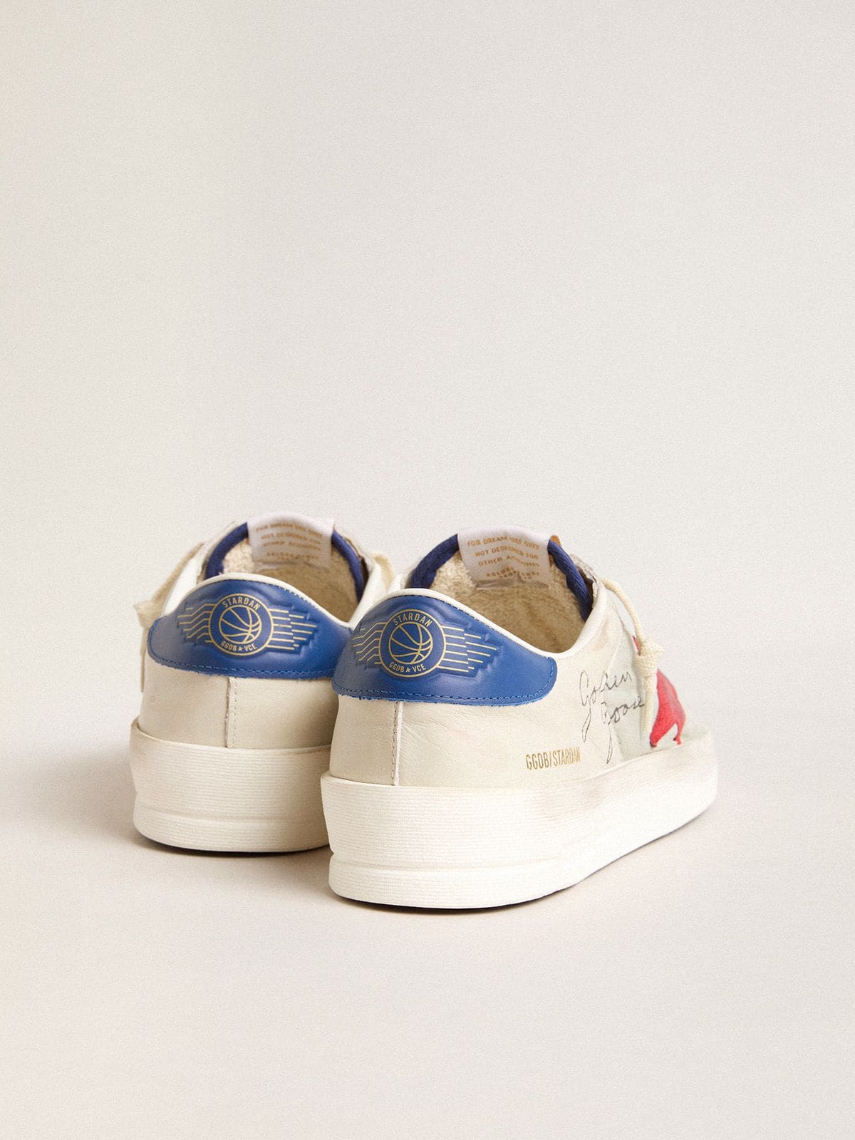 Stardan de Hombre de nailon con estrella de ante rojo y refuerzo del ...