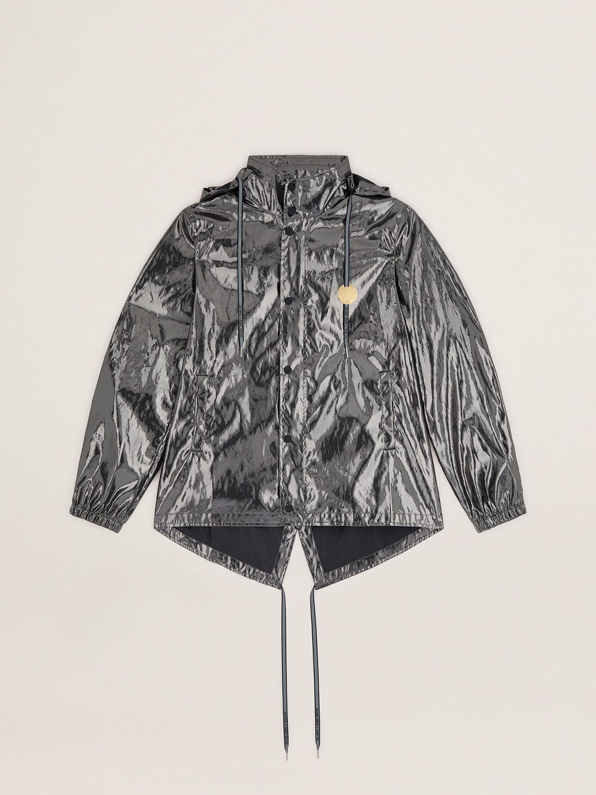 Game EDT Capsule Collection windcheater in dark silver color | Golden Goose