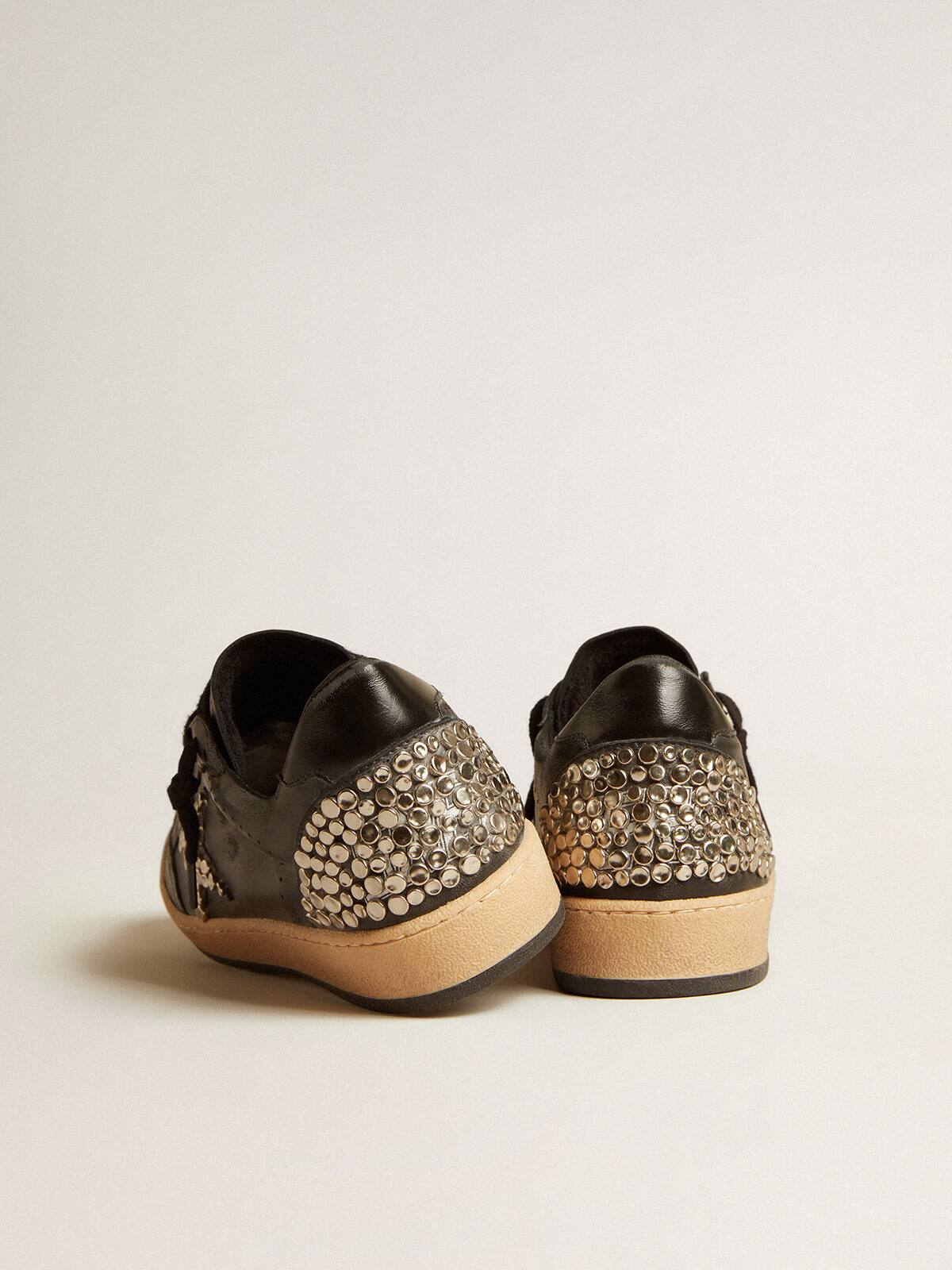 Women’s Ball Star LAB in black nappa with studded black leather star ...