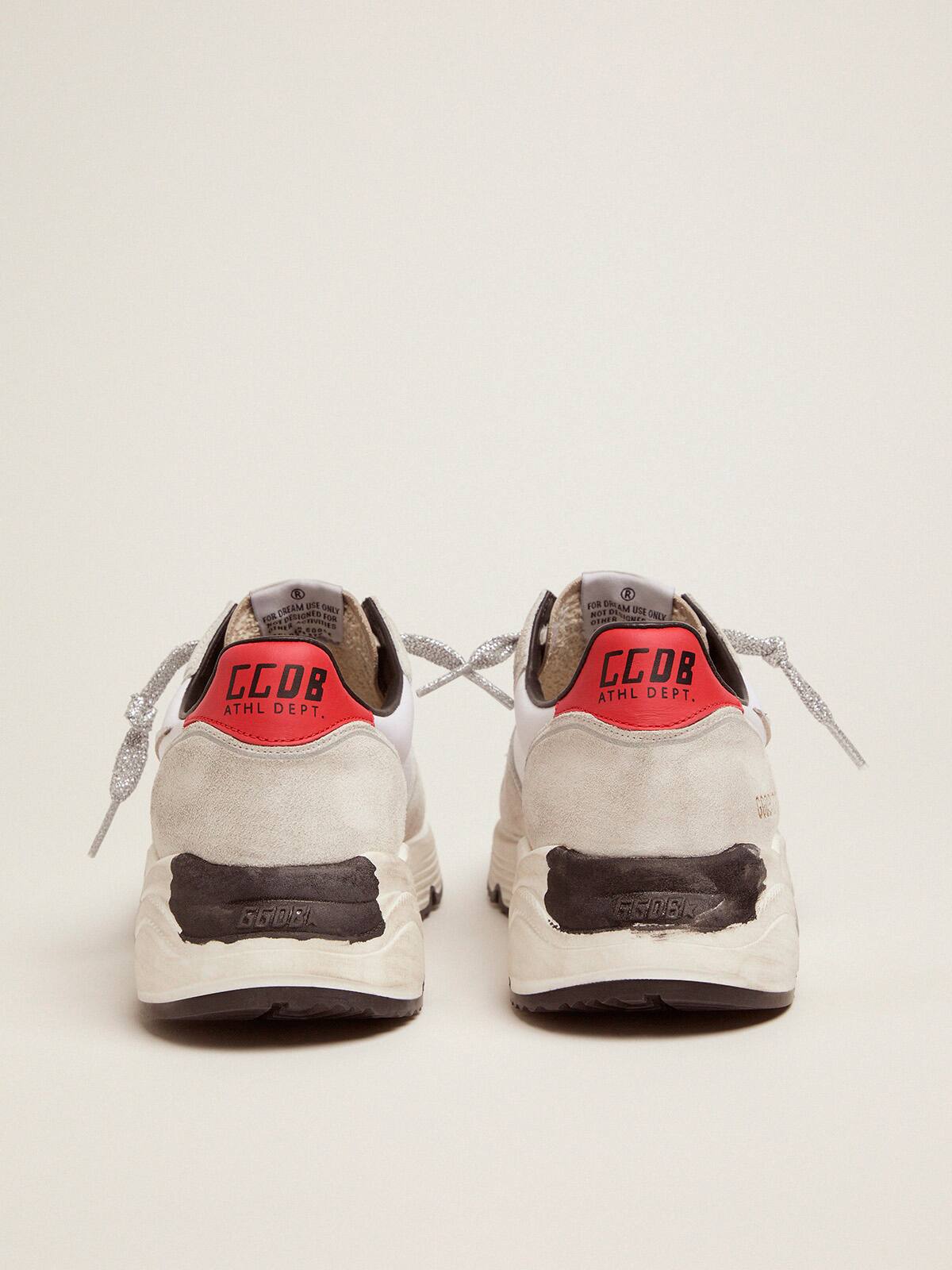 Running Sole sneakers with red heel tab and silver star | Golden Goose ...