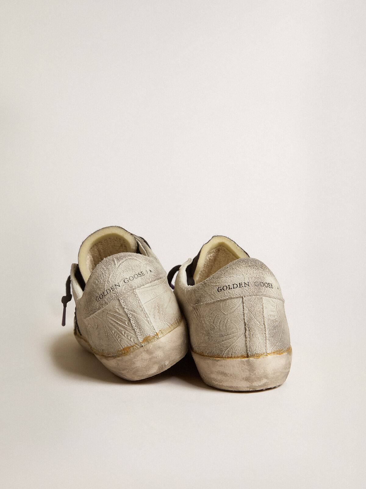 Women’s Super-Star LAB with floral print and black leather star ...