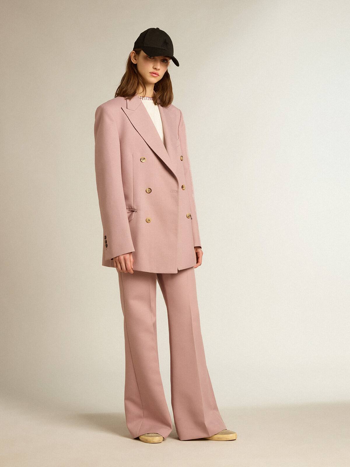 Pants in pink tailoring fabric | Golden Goose